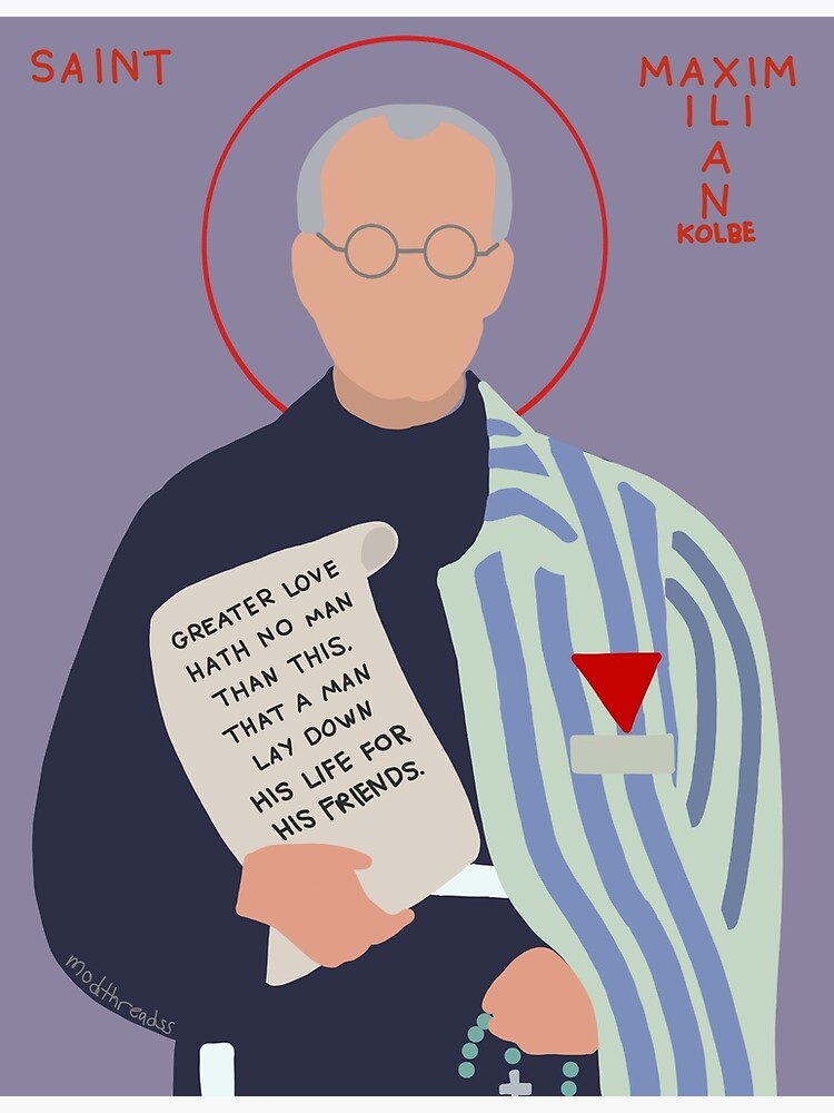 "St. Maximilian Kolbe" Art Print for Sale by Brookearmis | Redbubble