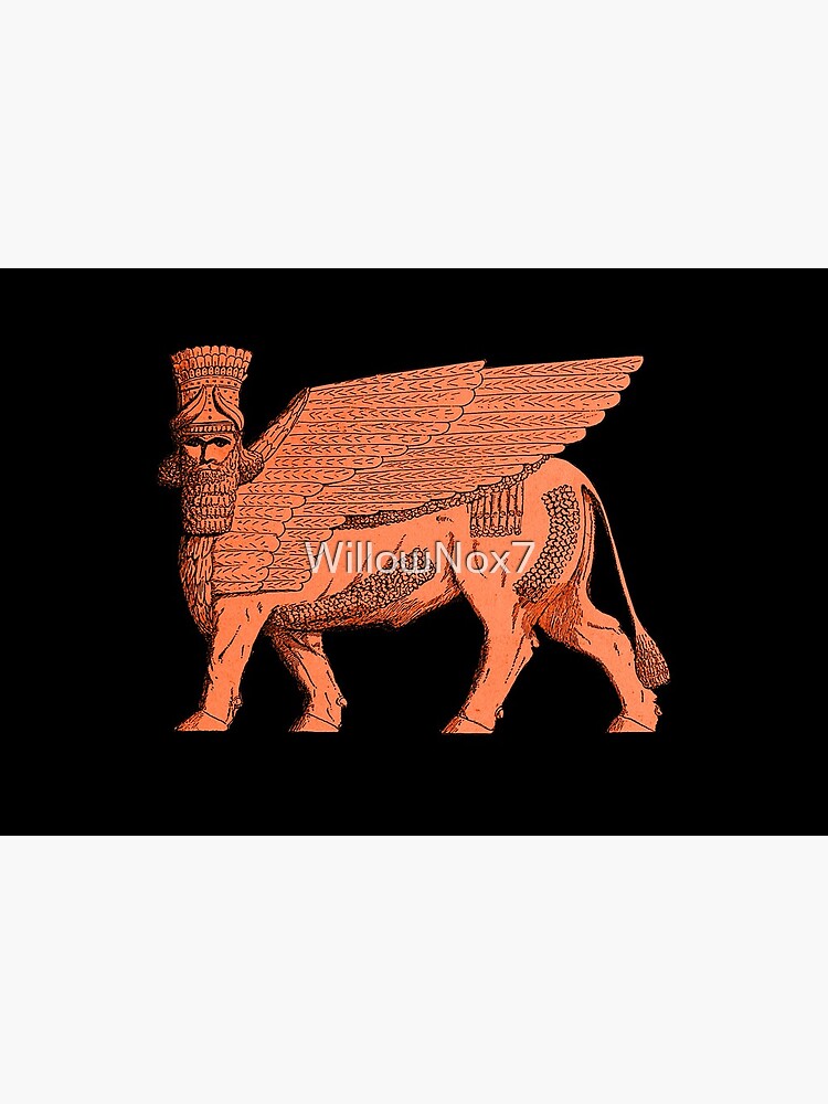 "Asherbanapal lamassu Assyrian Bull Gate" Mask by WillowNox7 | Redbubble