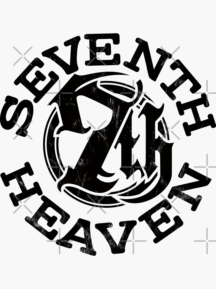 "Sector 7 • Seventh Heaven (Black)" Sticker for Sale by forgotten-art ...