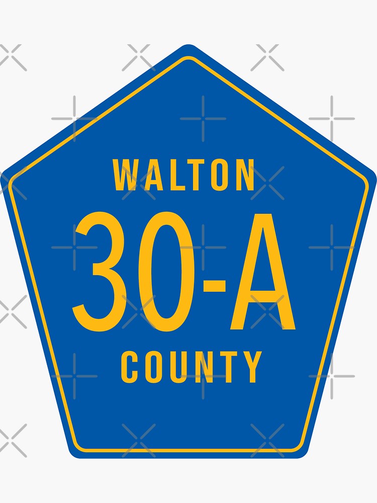 "30A seaside signsticker" Sticker for Sale by chloechristianm | Redbubble