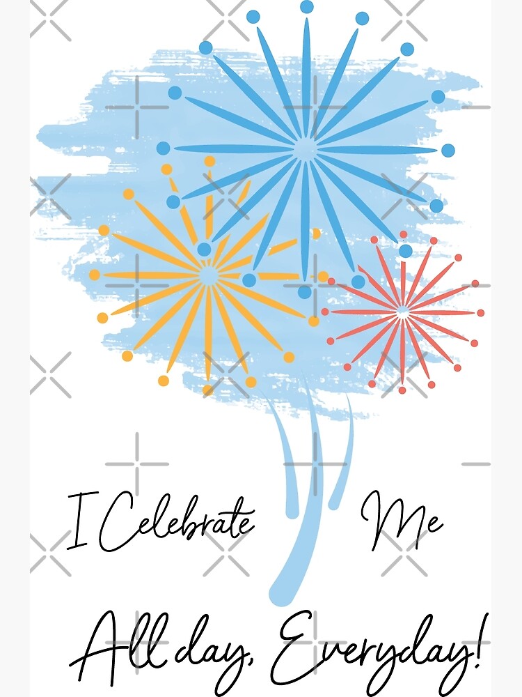 " Colorful minimalist abstract firework Inspirational self care I ...