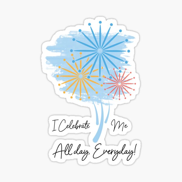 " Colorful minimalist abstract firework Inspirational self care I ...