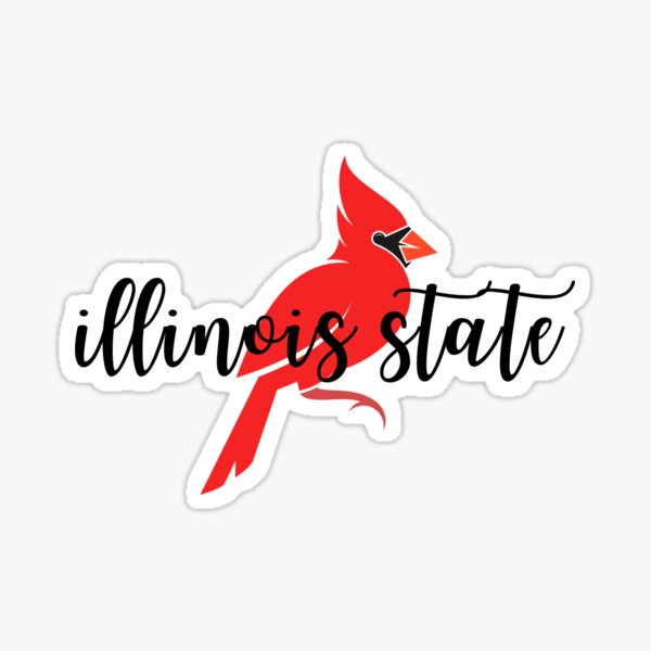 "ISU Redbird" Sticker for Sale by freelysimple | Redbubble