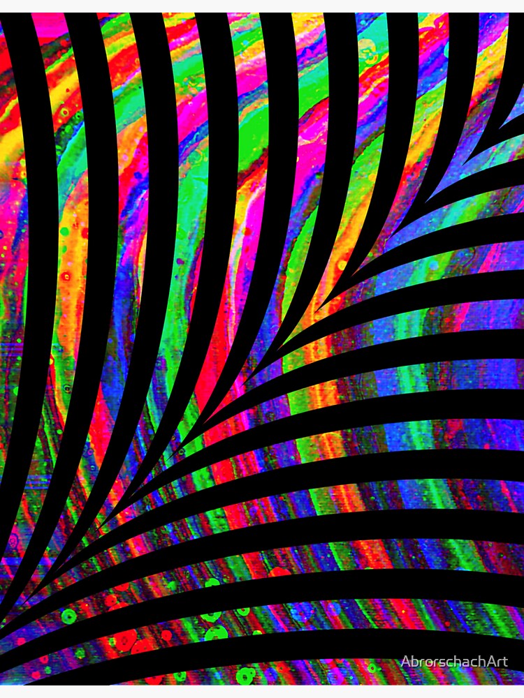 "Rainbow Rip" Sticker by AbrorschachArt | Redbubble