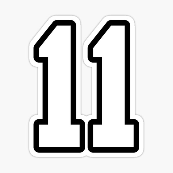 Jersey Number Stickers | Redbubble