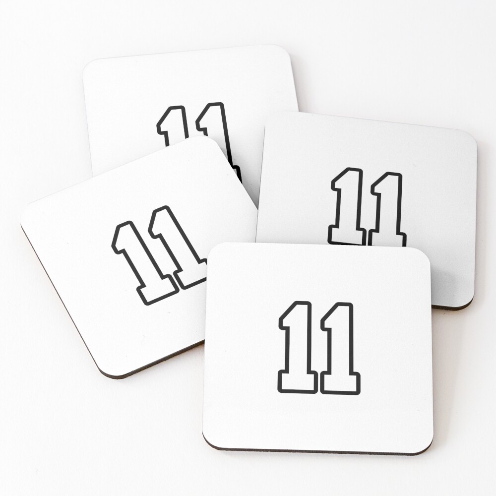 "Jersey number 11" Sticker for Sale by bellacommorato | Redbubble
