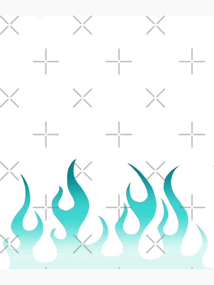 "Teal Flames " Poster for Sale by juliana003 | Redbubble