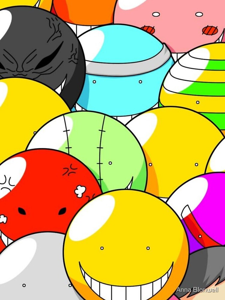 Coque iPhone « Assassination Classroom - All faces of Koro Sensei ...