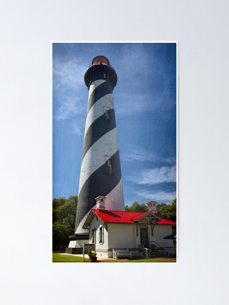 "St Augustine Lighthouse" Poster for Sale by joancarroll | Redbubble