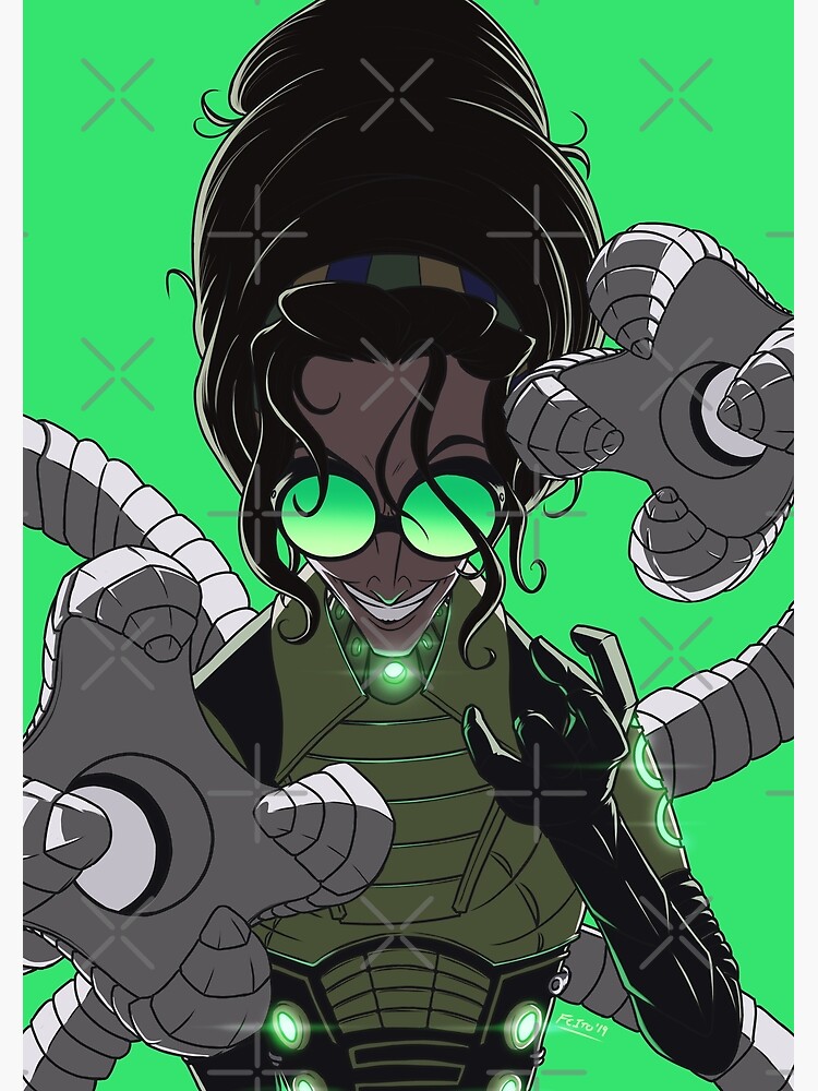 Doc Ock Into The Spider Verse Poster For Sale By Fernandoito87 Redbubble
