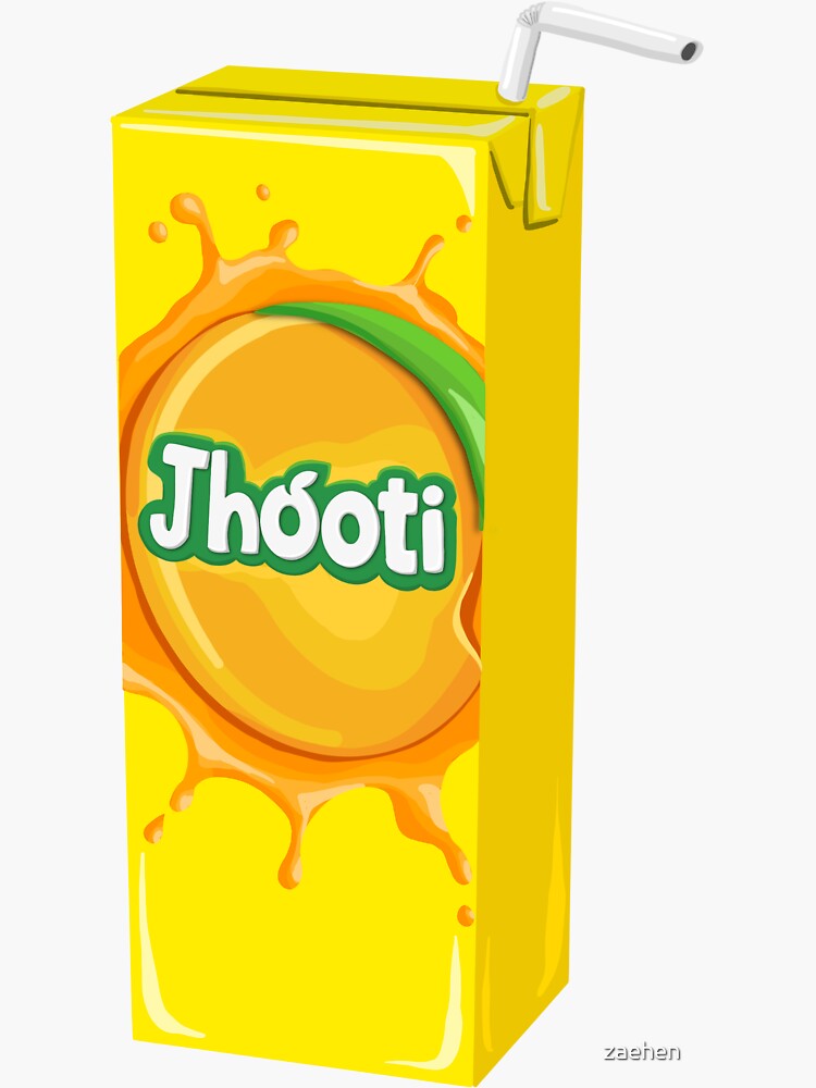 "Mango Jhooti (Frooti)" Sticker by zaehen | Redbubble