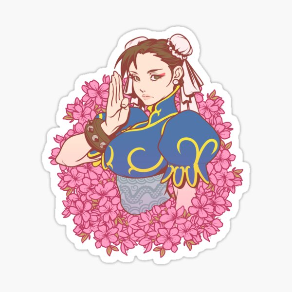 "Chun-Li" Sticker for Sale by lucassilva | Redbubble
