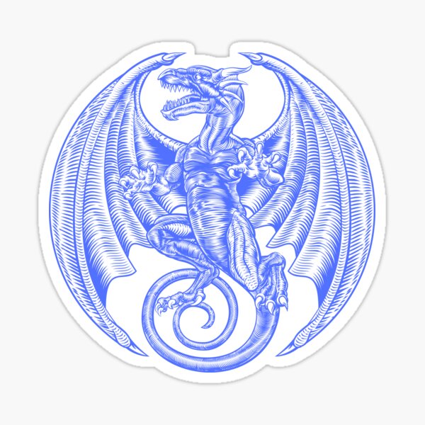 "Dragon Demon" Sticker by wamy870 | Redbubble