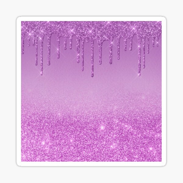 "Purple Glitter Drip" Sticker for Sale by marynaeller | Redbubble