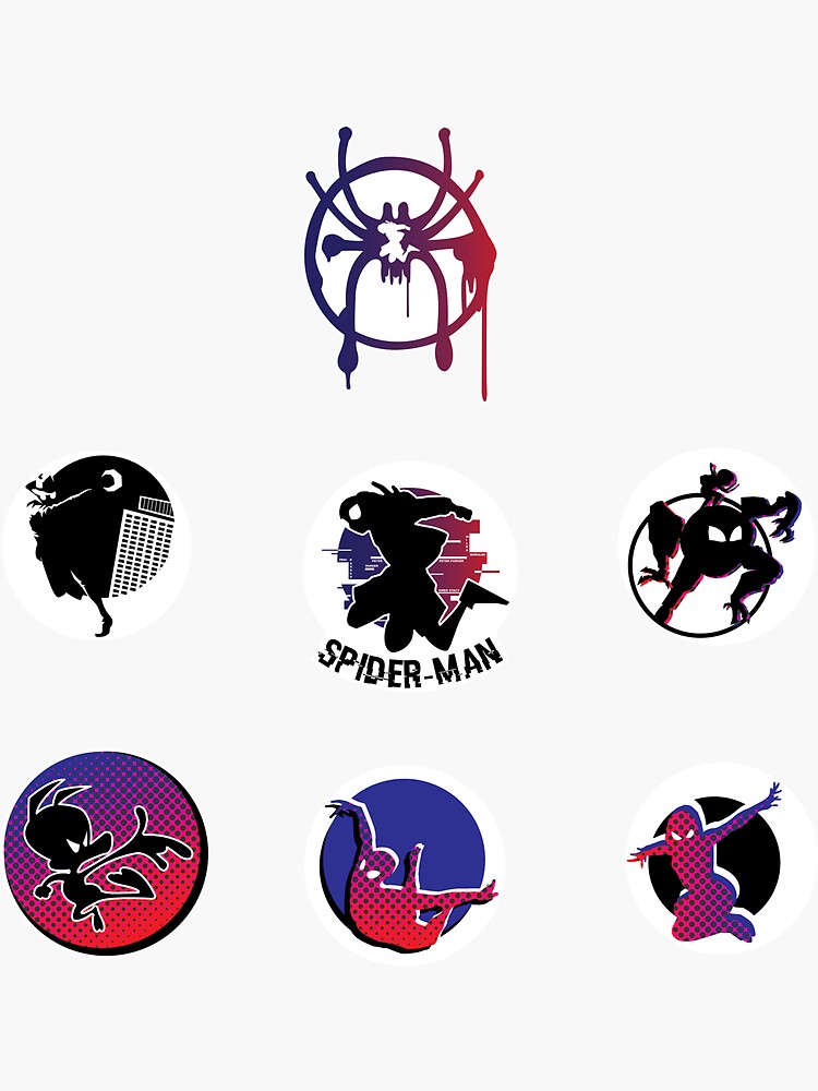 "Spiderverse Stickers Pack" Sticker by theNAECO | Redbubble