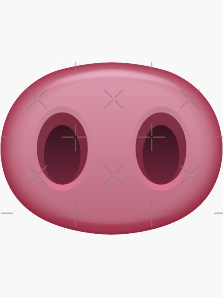 "Pig nose" Sticker for Sale by GentryRacing | Redbubble