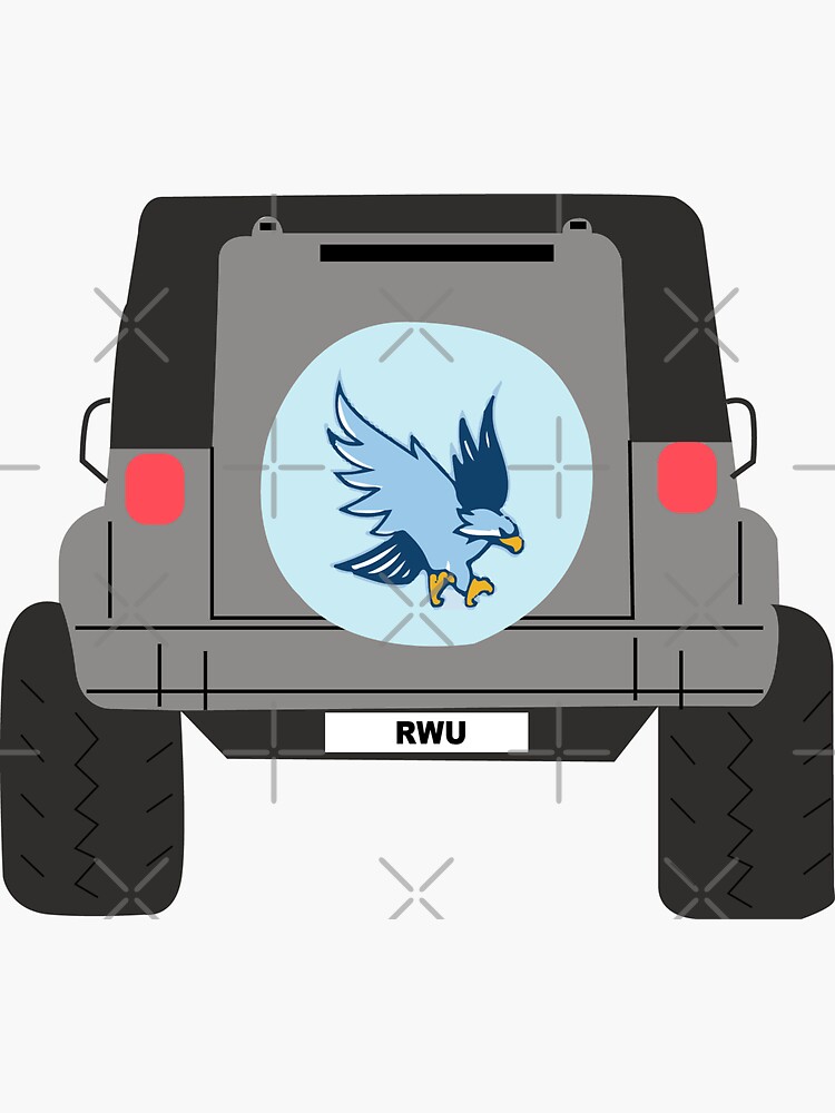 "RWU Hawks car sticker" Sticker for Sale by designs-hj | Redbubble