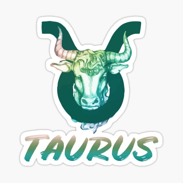 "Taurus zodiac sign " Sticker by Bedesigner | Redbubble