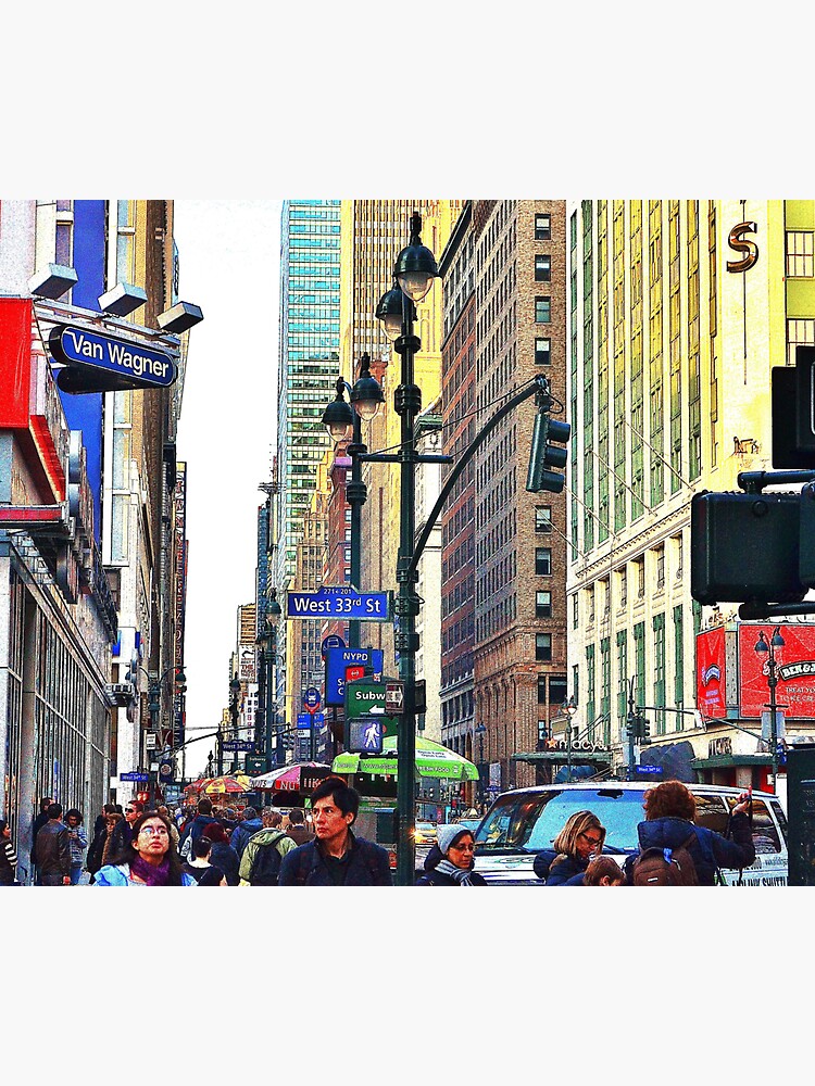 "New York City Life" Sticker for Sale by floofpictures | Redbubble