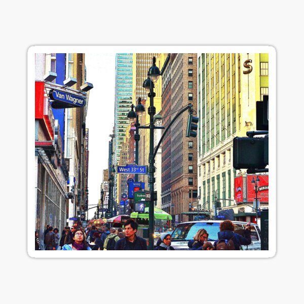 "New York City Life" Sticker for Sale by floofpictures | Redbubble