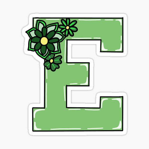 "EMU Block E floral" Sticker for Sale by Kru22 | Redbubble