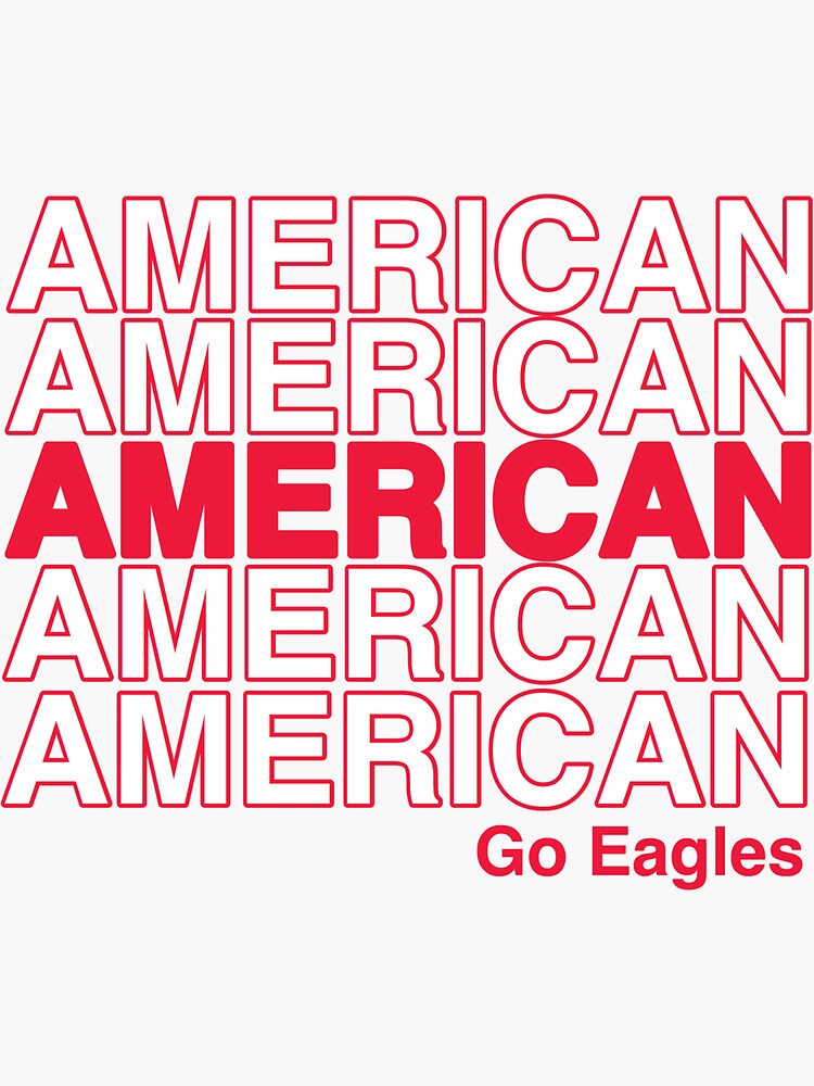 "american university go eagles" Sticker for Sale by allieandnora ...