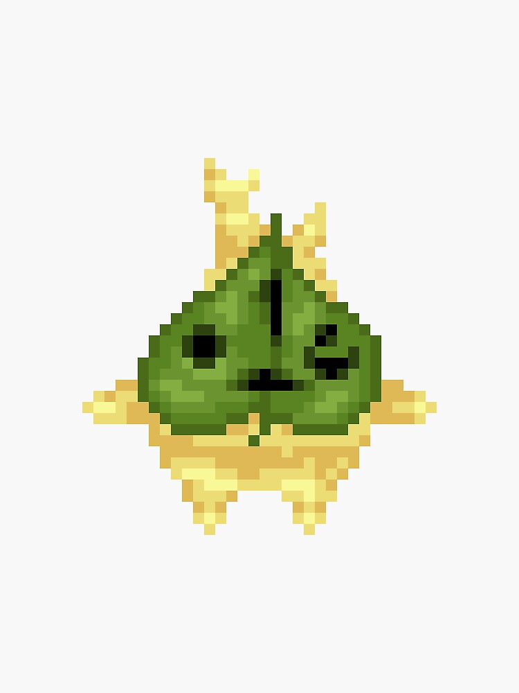 Pegatina «Pixel Art Makar the Korok» de lauramiggs | Redbubble