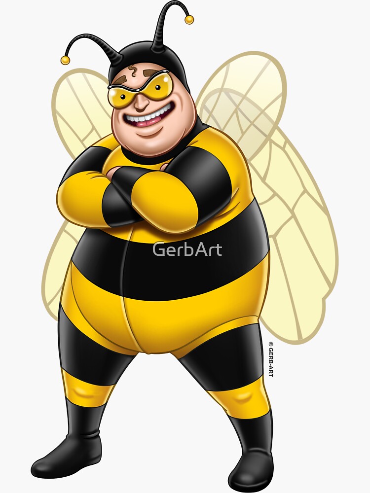 "Superheroes - Bee-Boy" Sticker for Sale by GerbArt | Redbubble