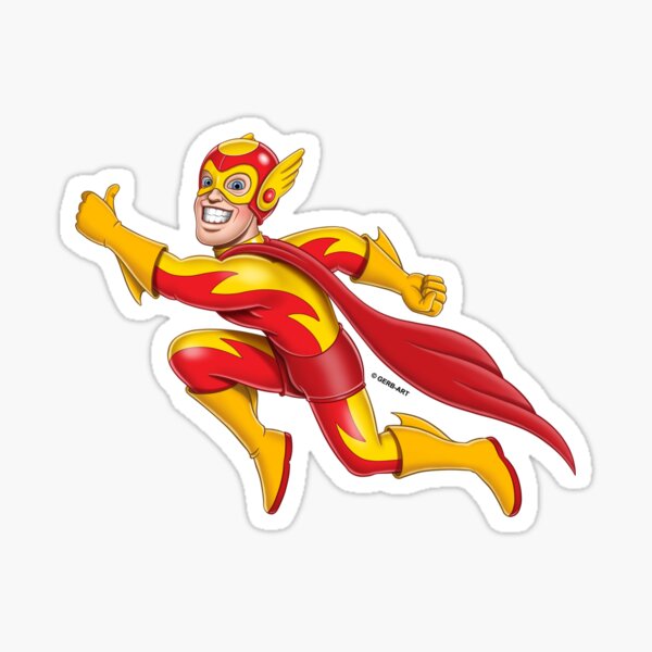 Superheroes Flames Sticker For Sale By Gerbart Redbubble
