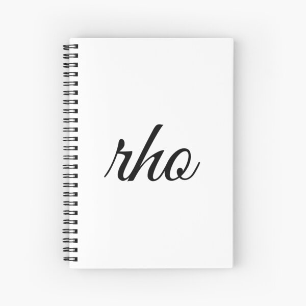 Rho Spiral Notebooks | Redbubble