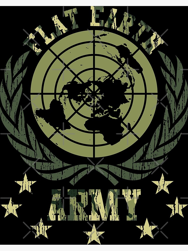 "Flat Earth Army Camo Design" Art Print for Sale by VectorDesigner ...