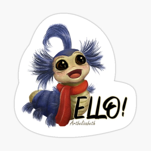 "Labyrinth Worm" Sticker for Sale by belizabethg | Redbubble