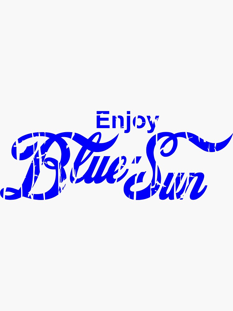 "Enjoy Blue Sun" Sticker for Sale by richmillerart | Redbubble
