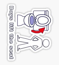 Bathroom Signs: Stickers | Redbubble