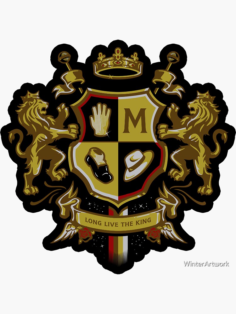 "Long Live The King - STICKER" Sticker for Sale by WinterArtwork ...
