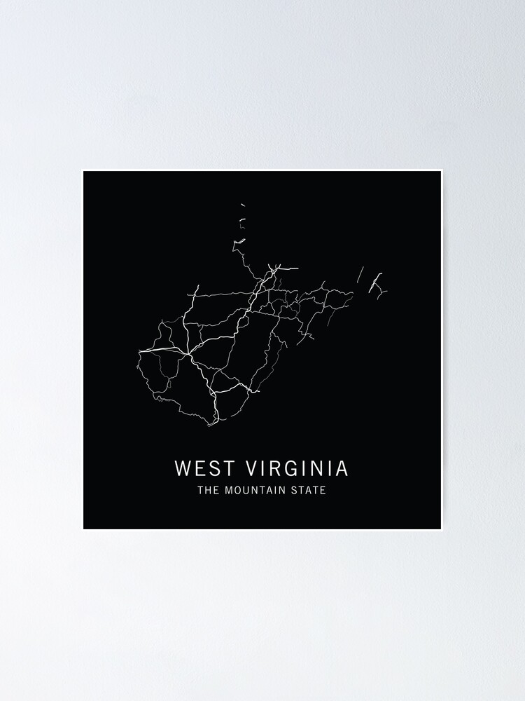 west virginia road map