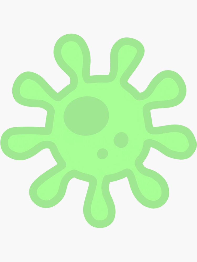 "Virus " Sticker for Sale by kmsnyder | Redbubble