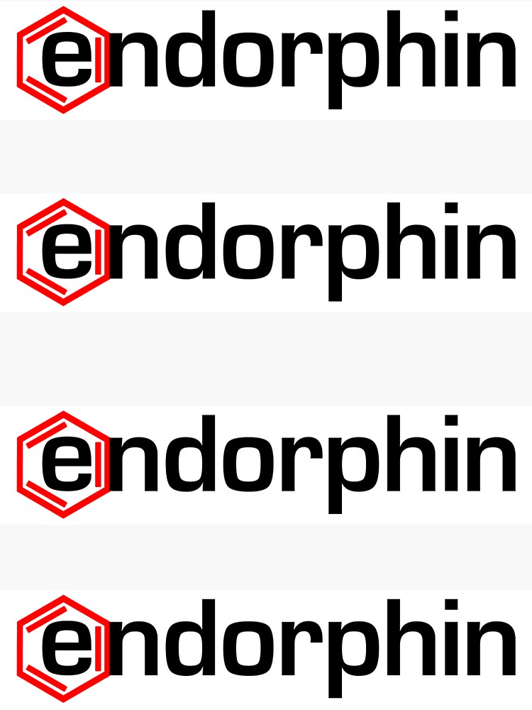 "Enodrphin logo x 4" Sticker by endorphin | Redbubble
