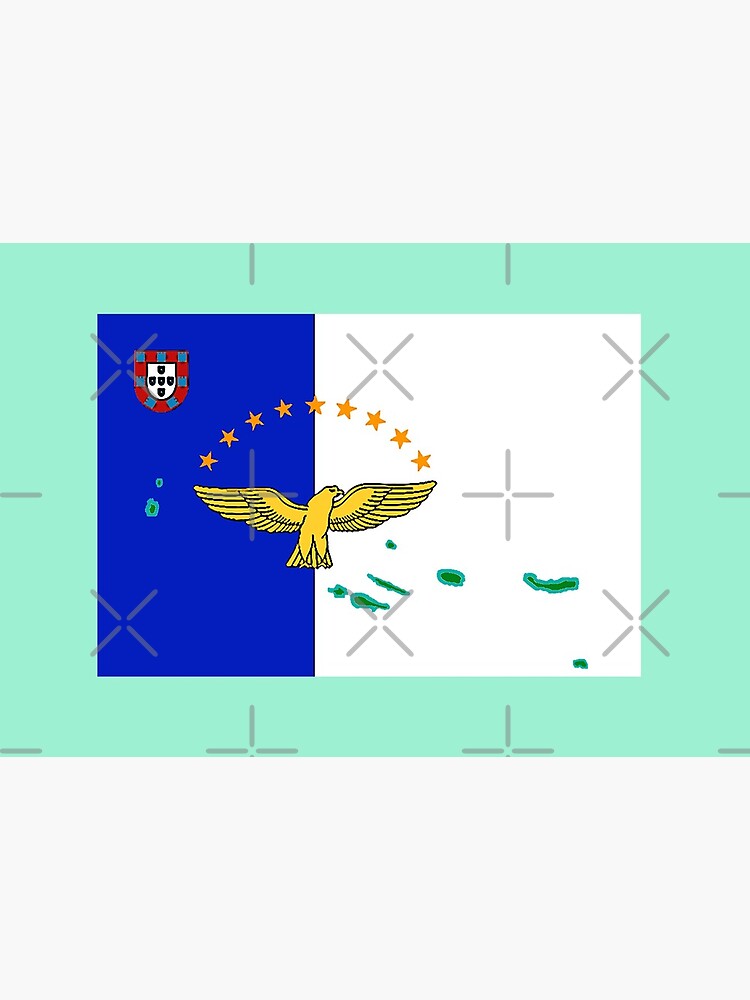 "Azores Map with Flag of the Azores" Mask by Havocgirl | Redbubble