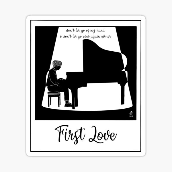 "First Love - BTS, Wings" Sticker for Sale by miniminimi | Redbubble