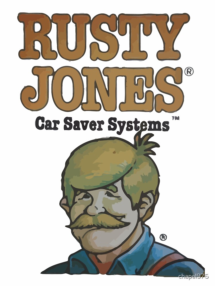 "Rusty Jones Rust Prevention HiFi Sticker Print" Sticker for Sale by ...