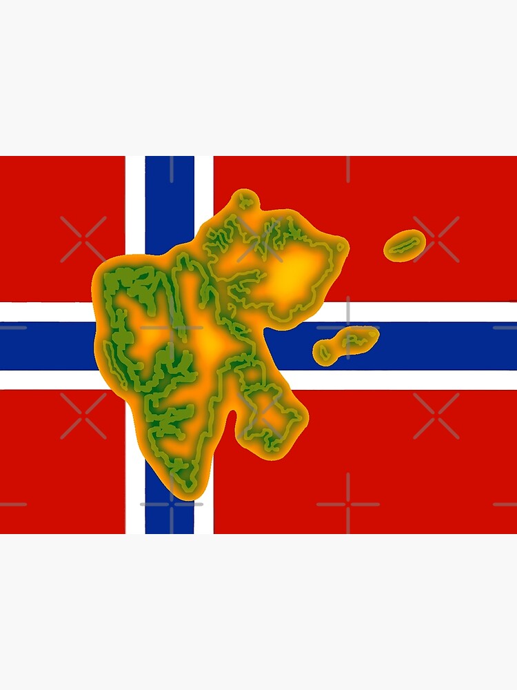 "Flag of Norway with Map of Svalbard" Photographic Print by Havocgirl ...