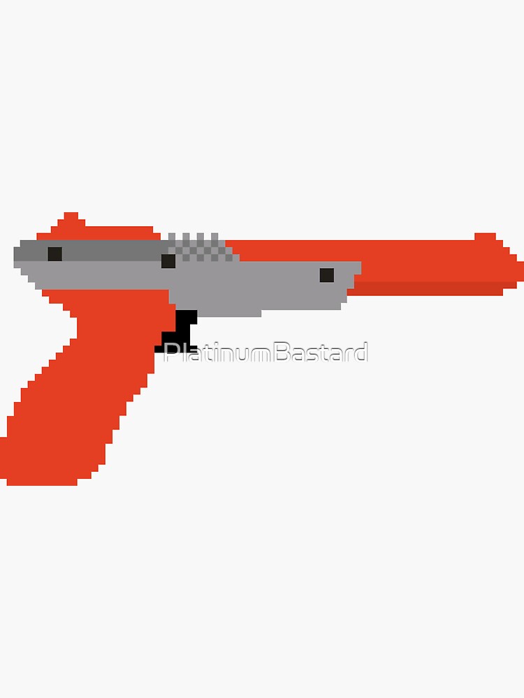 "8 bit zapper" Sticker by PlatinumBastard | Redbubble