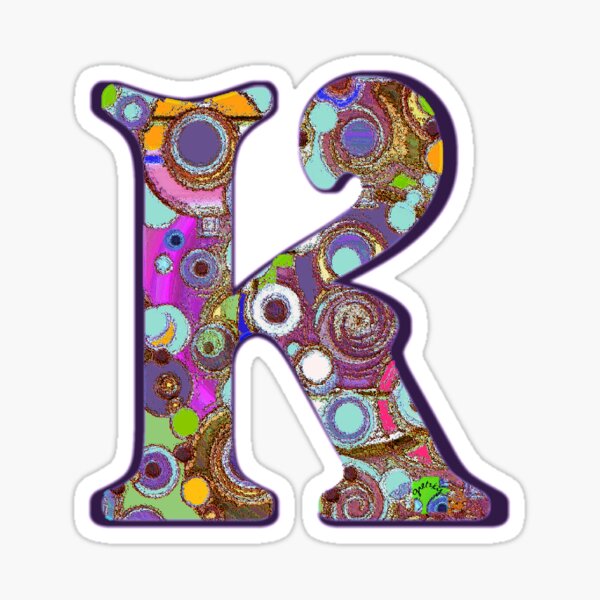 "The Letter K" Sticker for Sale by gretzky | Redbubble