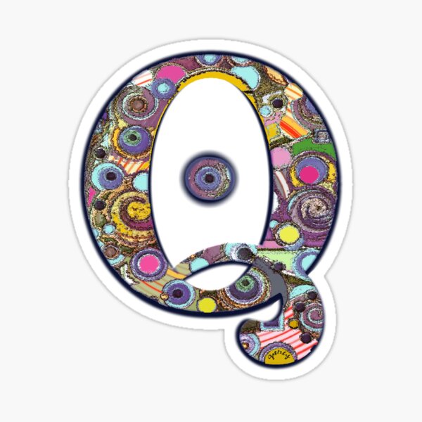 "The Letter Q" Sticker by gretzky | Redbubble
