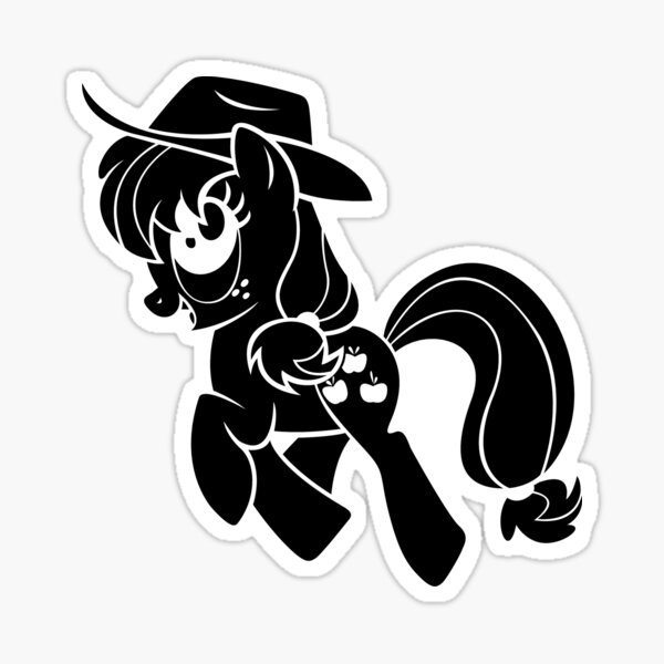 "Happy Applejack" Sticker for Sale by PoldekPL | Redbubble