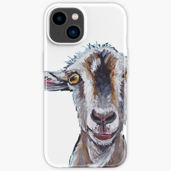 "Cute Goat Art, Gizmo the goat" iPhone Case for Sale by leekellerart ...