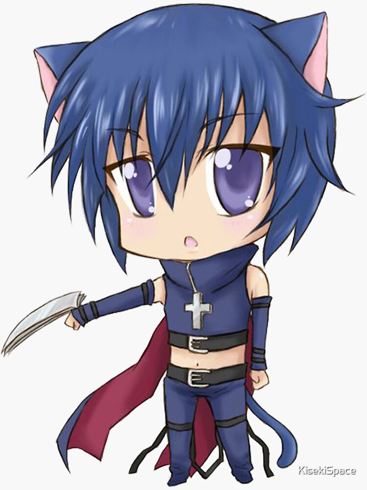 "Ikuto Tsukiyomi Chibi" Sticker for Sale by KisekiSpace | Redbubble