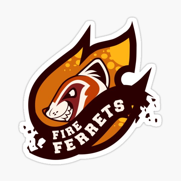 Fire Ferret Stickers | Redbubble
