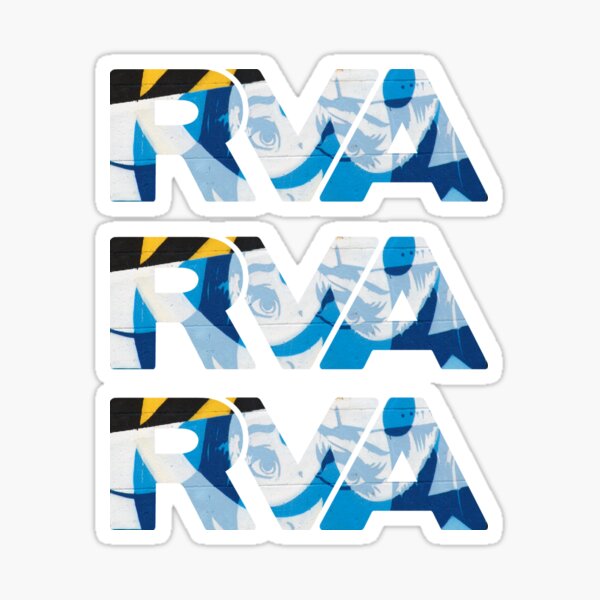 "RVA - flood wall "PoP Art stickers"" Sticker by CUNRVA | Redbubble